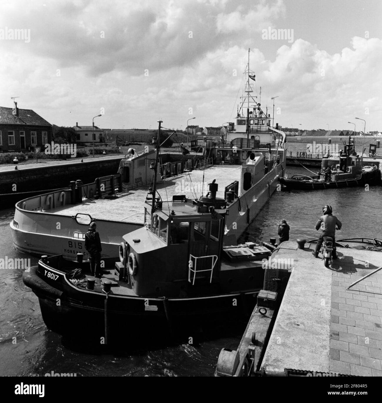 The off-shore workship bison becomes m.b.v. Two marine trail boats ...
