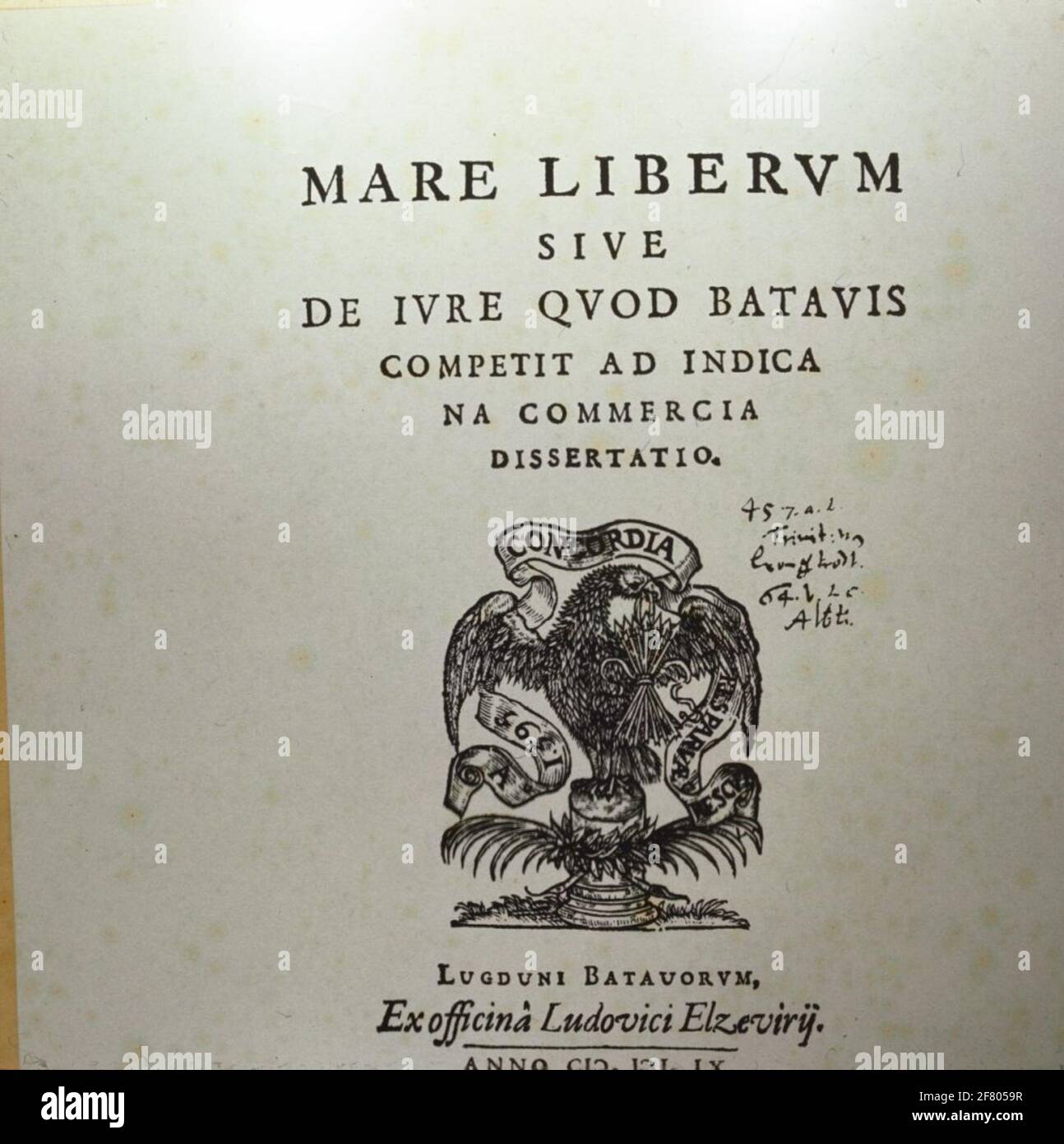 Hugo grotius mare liberum hi-res stock photography and images - Alamy