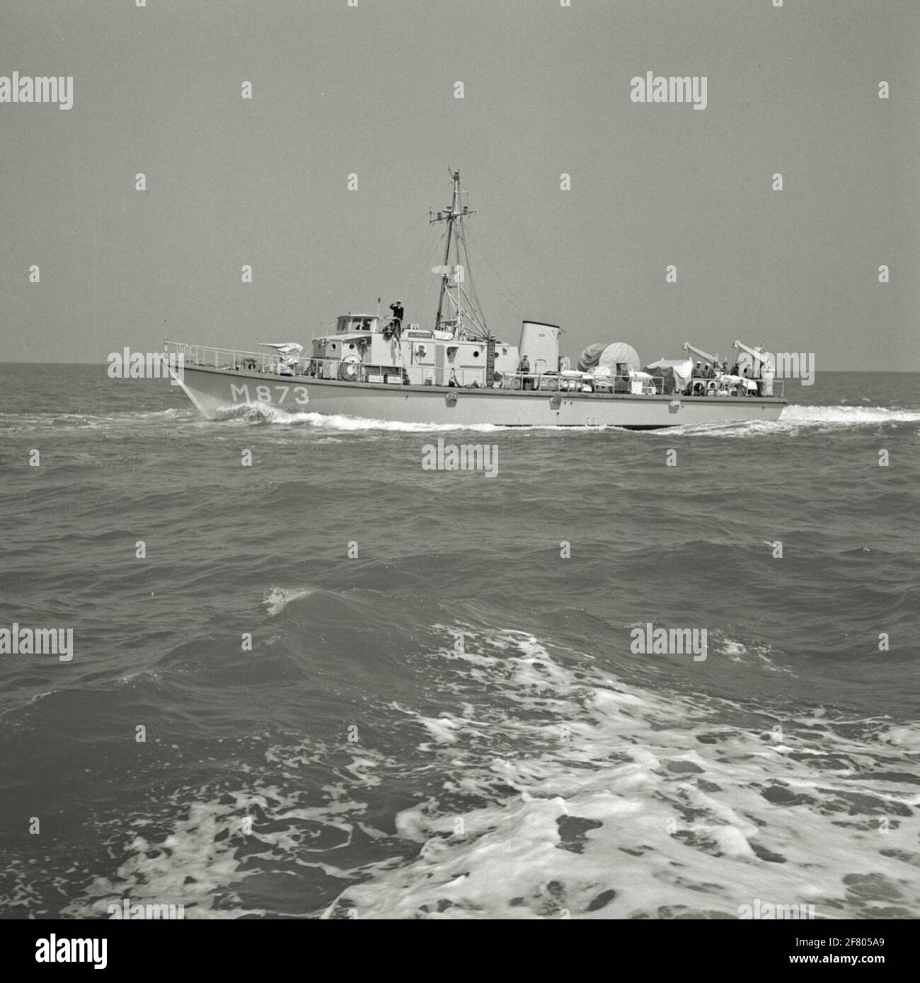 The shallow water mine sweep Hr.Ms. Van Moppes (1960-1984 Stock Photo ...