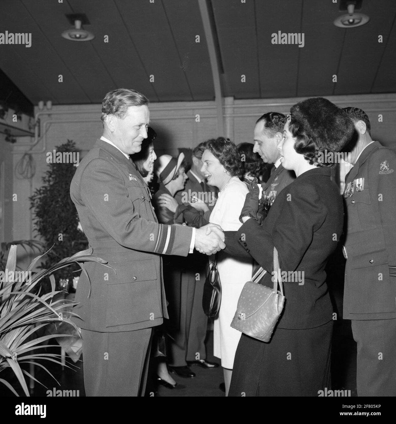 Command transfer. General Major Kite A.L. COX carries the command of ...
