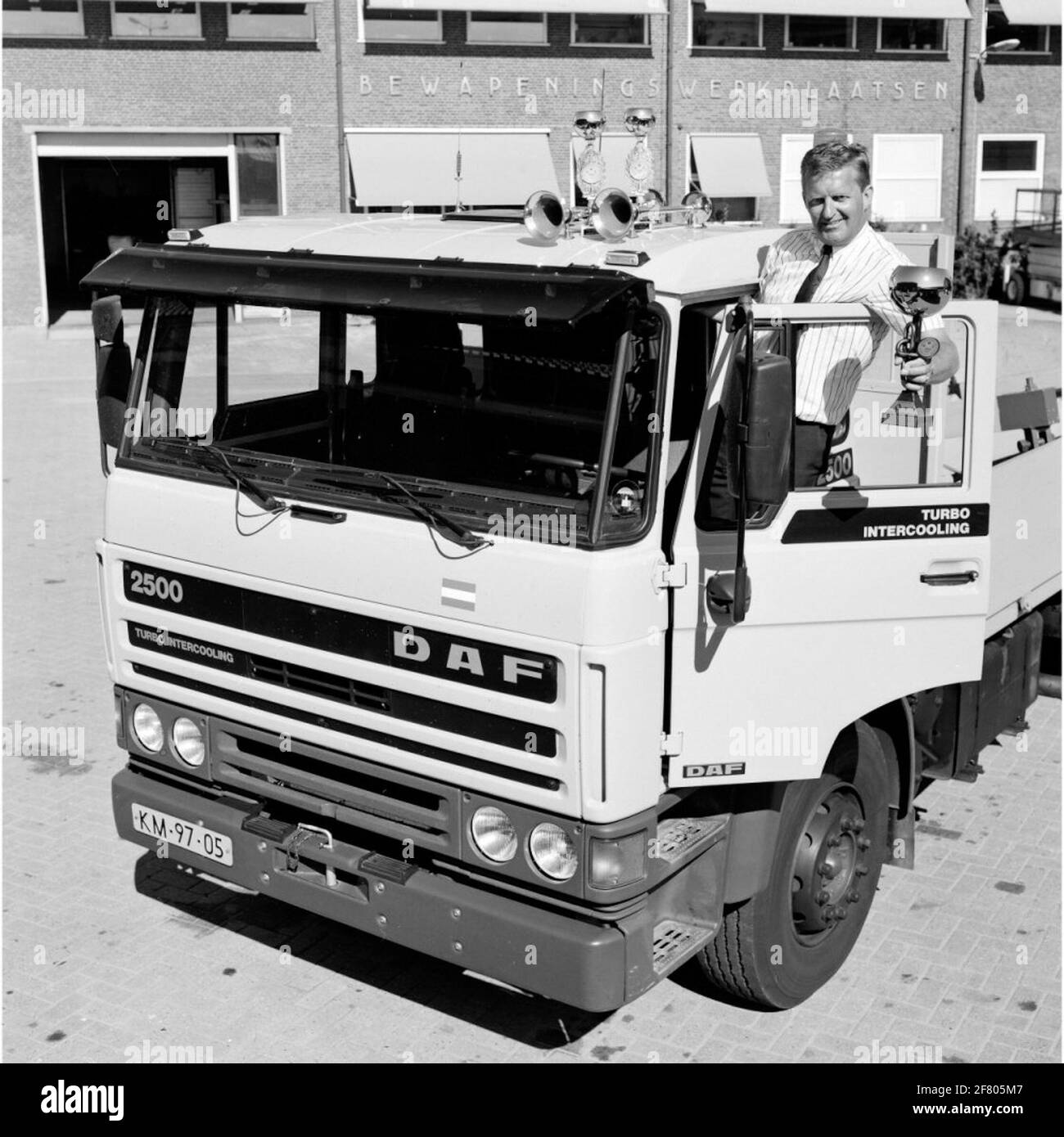 Mr. Tienstra, working at the arms shops, with his truck ready for an ...