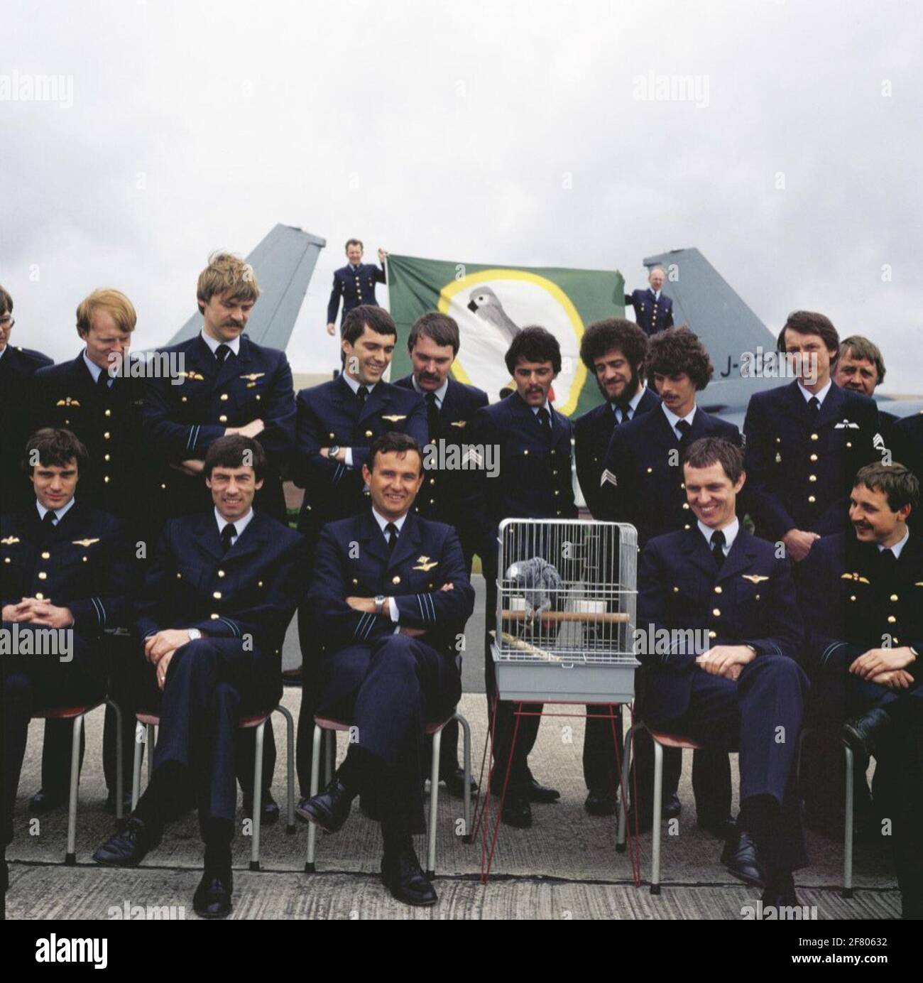 Major kite f.j.m. Bird pool, Commander 322 Squadron with the Squadron ...