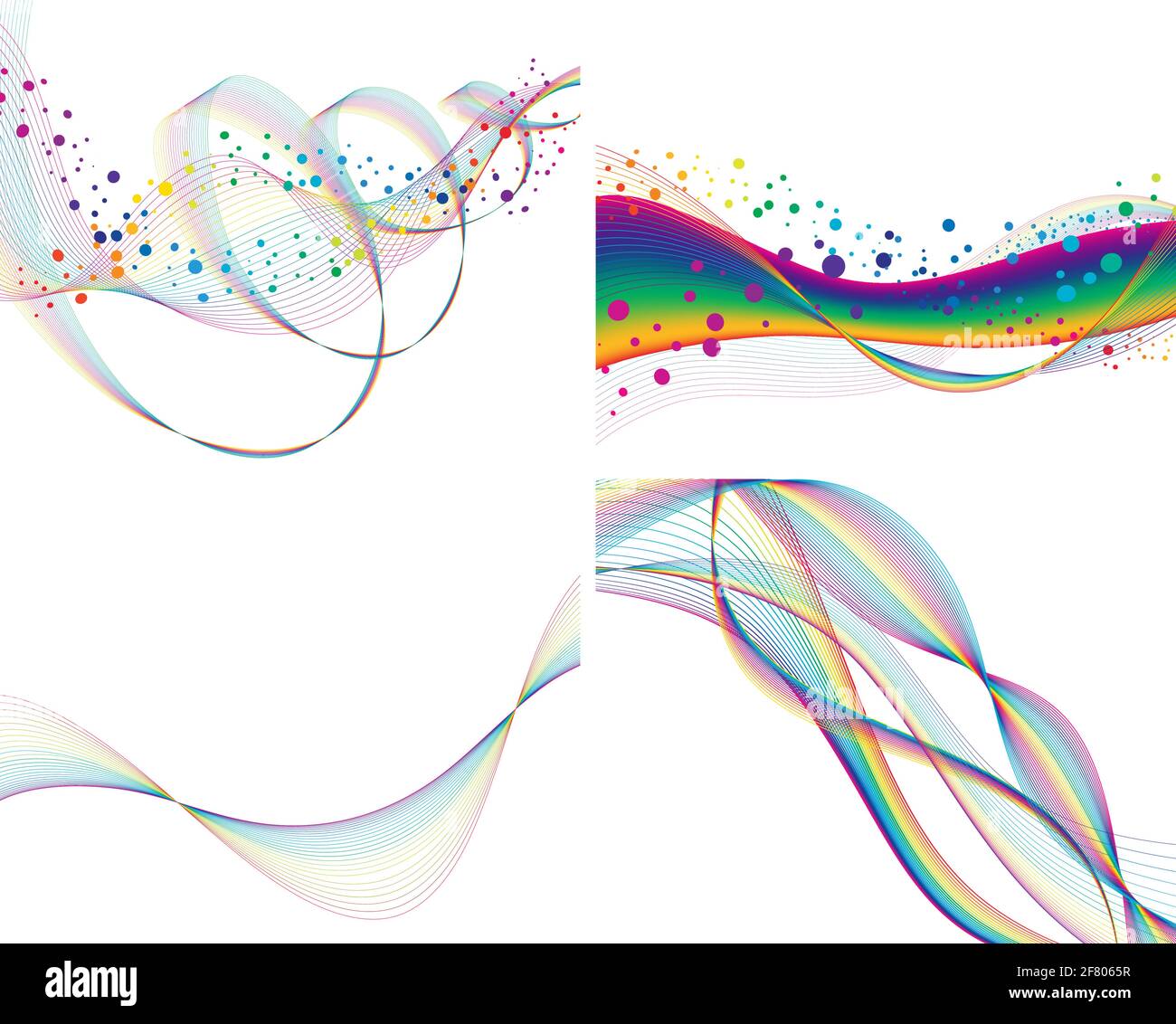 Colourful Abstract Wave Llines Background. Vector illustration Stock ...