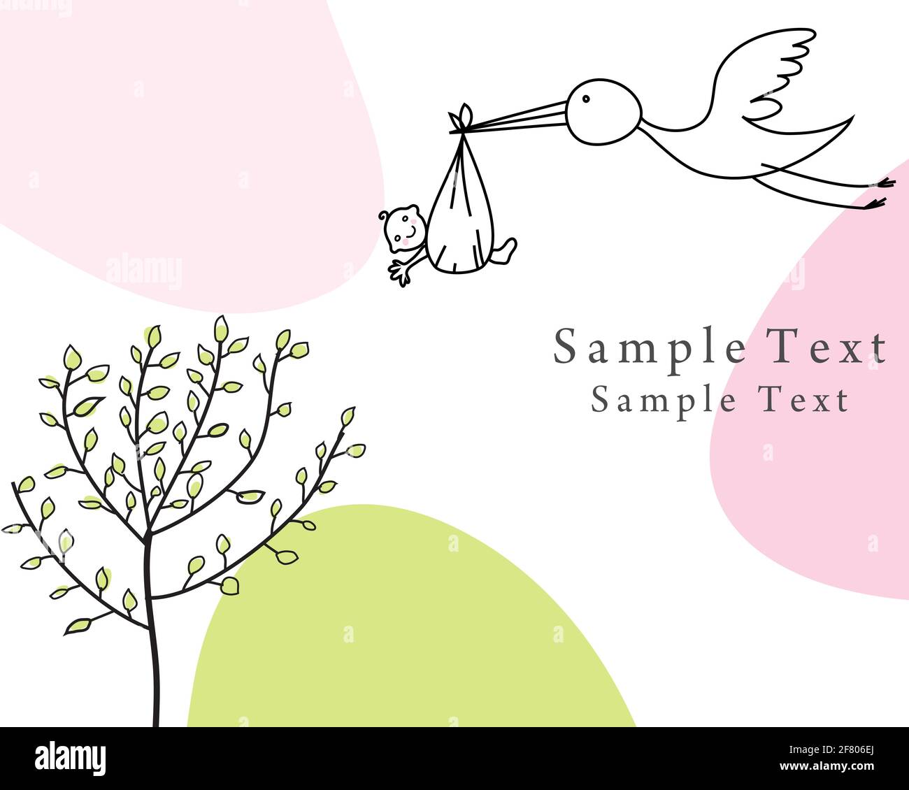 Hand drawn infant card for design use Stock Vector Image & Art - Alamy