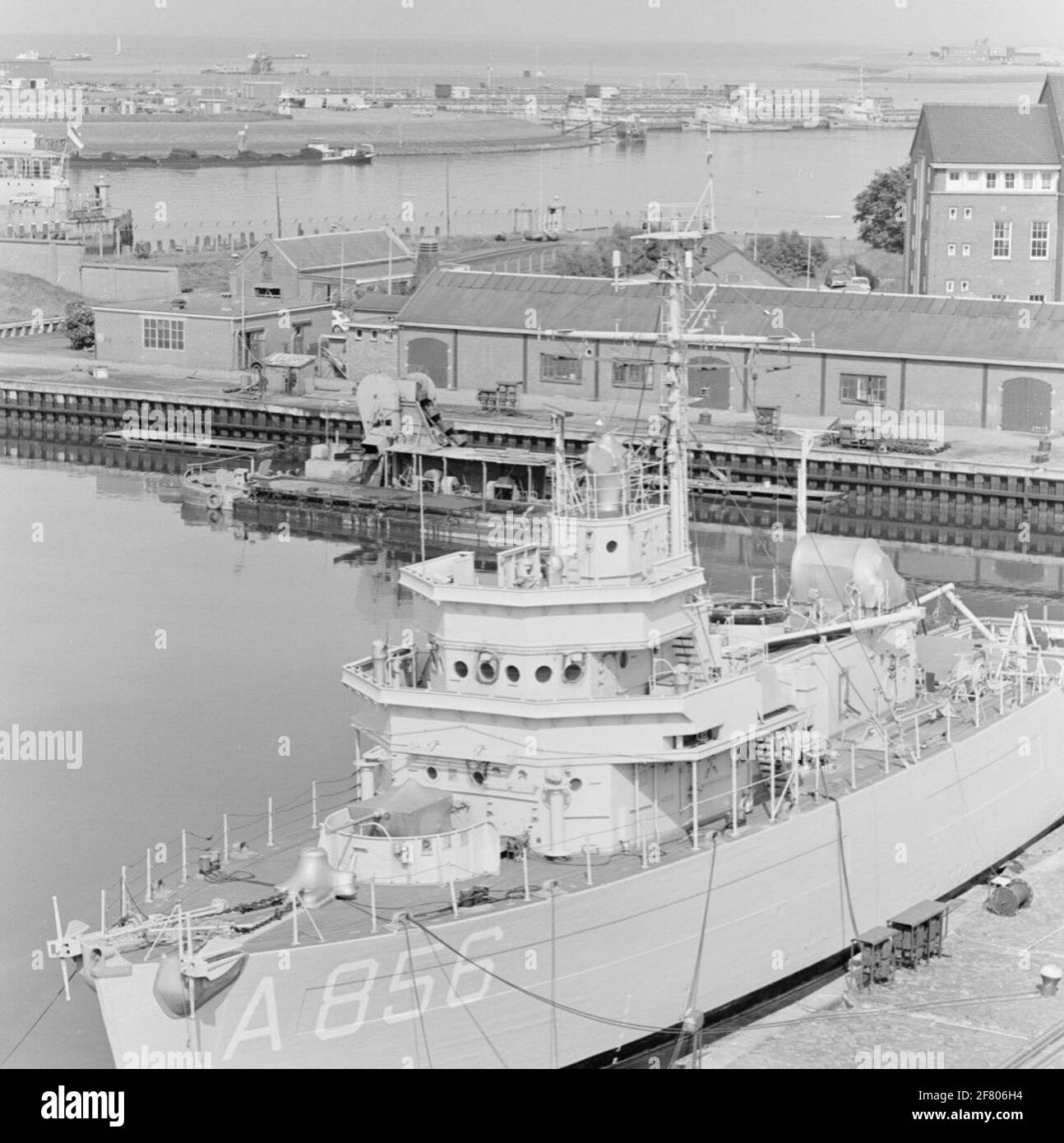 Hr.ms. Fearless (a 856) in the wet dock Rijkswerf Den Helder Stock ...