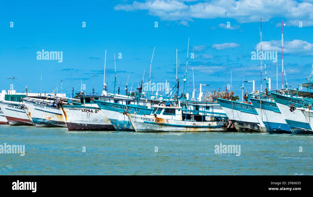 PROGRES, MEXICO - Apr 04, 2021: Beautiful marine in Progreso, Yucatan ...