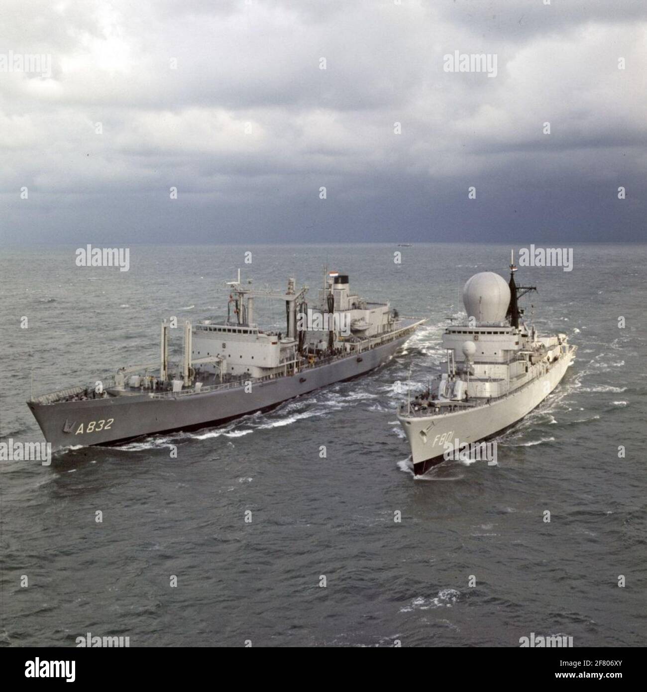 The GW frigate Hr.Ms. Tromp (1975-1999) is supplied by the HR.MS ...