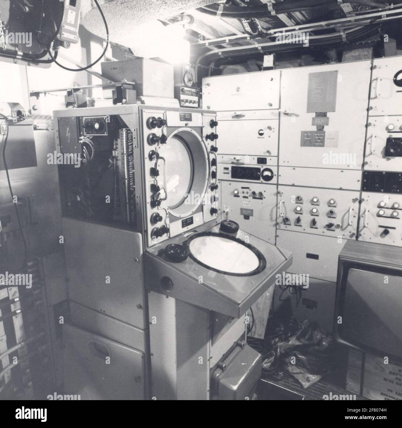 Submarine booth of the Friesland class. Command center Stock Photo - Alamy