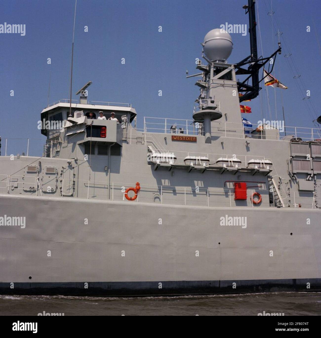 Bridge complex of the Belgian frigate BNS Westdiep (1978-2007) of the E ...