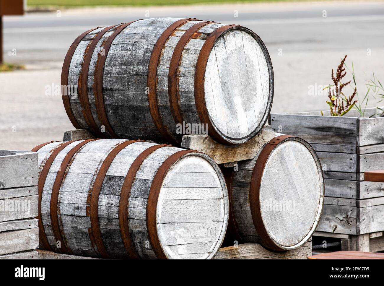 Three barrels hi-res stock photography and images - Alamy