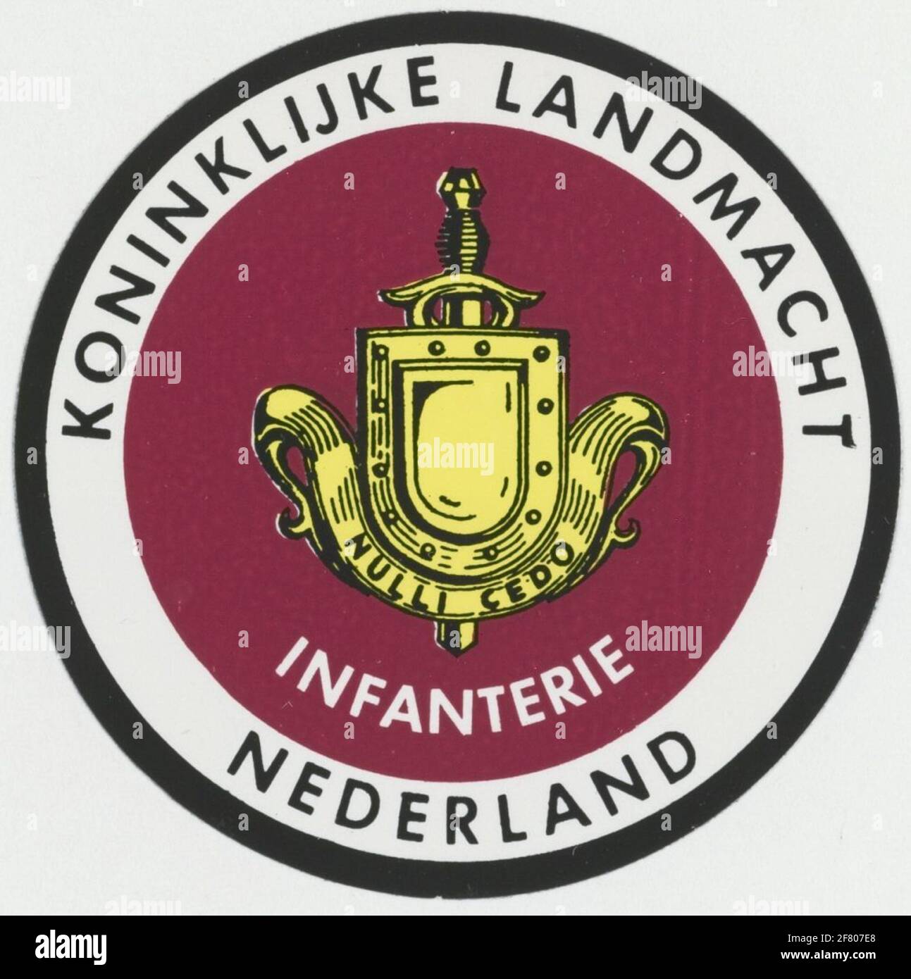 Emblem Infantry General, with inscription Nulli Cedo. From series ...