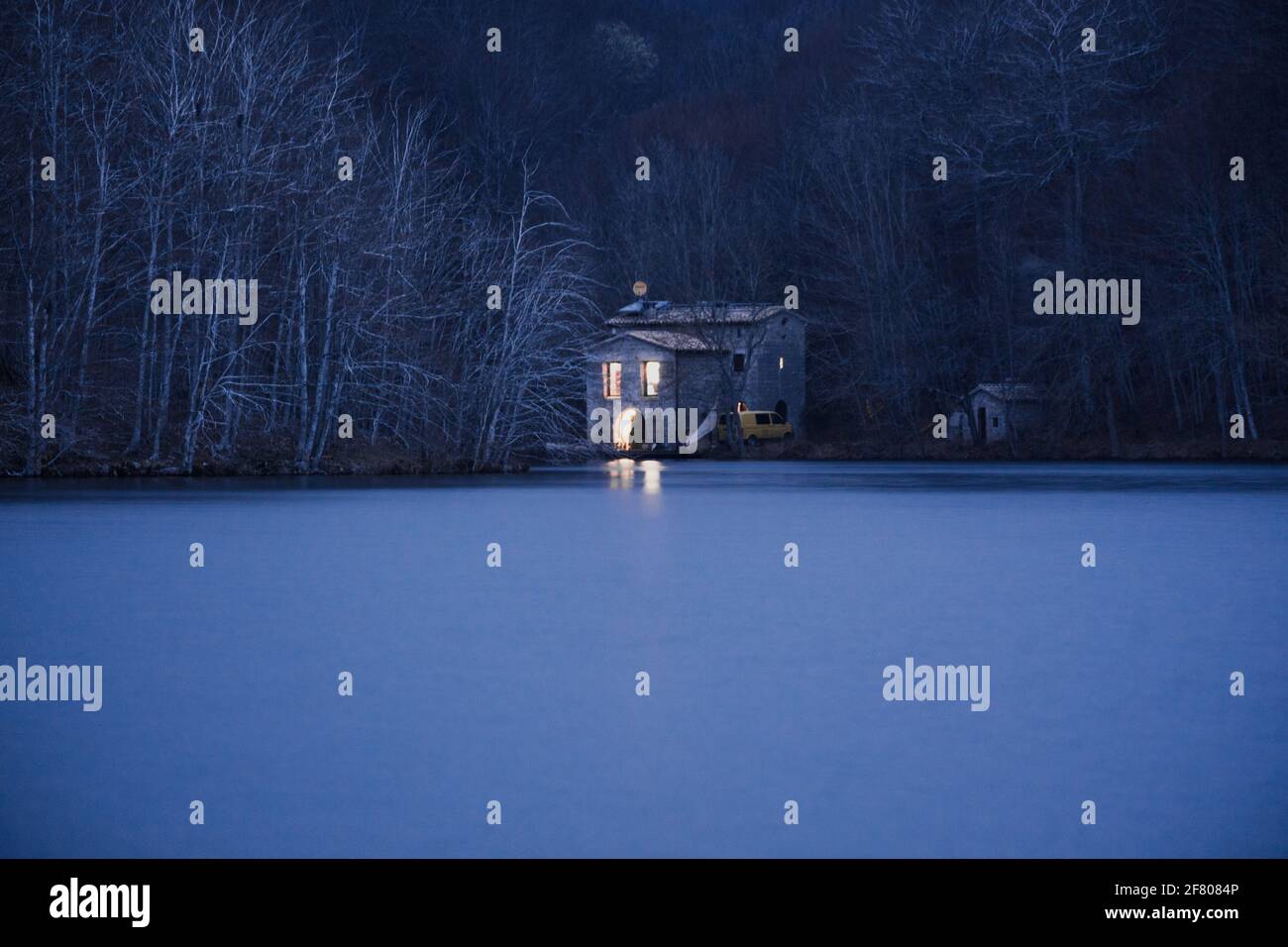 House in a swamp with water Stock Photo - Alamy