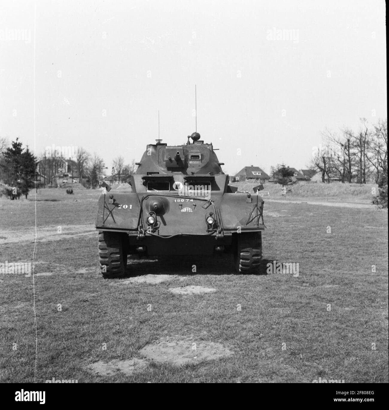 A staghound armored car with the name 'Buffel'. This reconnaissance ...