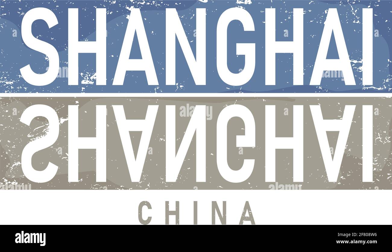 Shanghai typography design vector, for t-shirt, poster and other uses ...