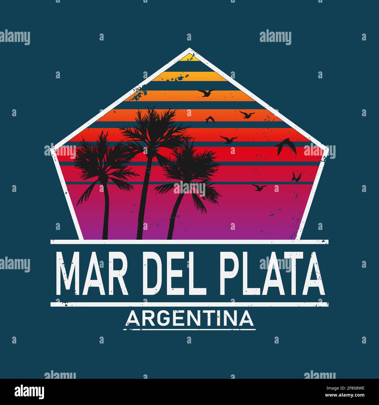 Welcome to Mar del Plata t-shirt logo grunge rubber stamp on white ...