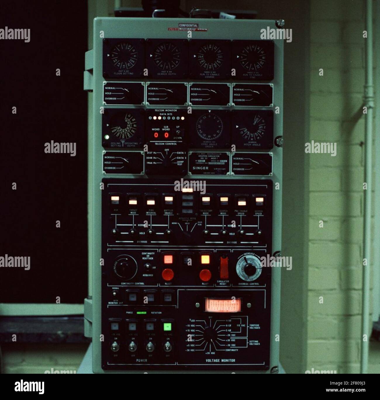 Control panel Armament T.B.v The Walrus class submarines Stock Photo ...