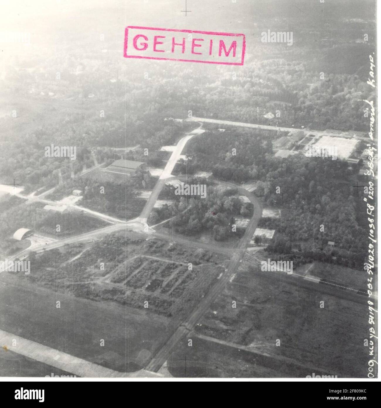 Aerial view of the Soesterberg airbase with the US 32th Tactical ...