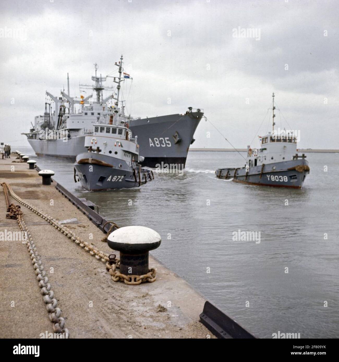 HR.MS supplies ship. Poolster (1964-1994) With the left the Tug Boat ...