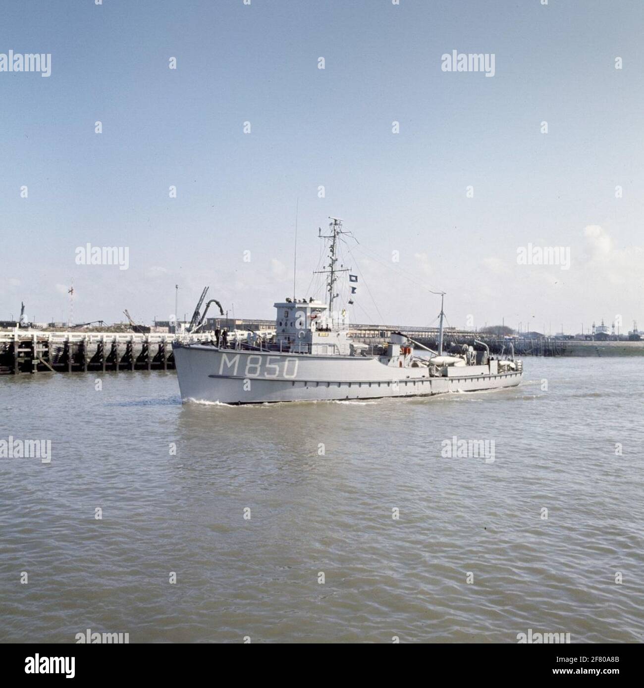 The mine sweep Hr.Ms. Borne (ex-ams 108, 1953-1974 Stock Photo - Alamy