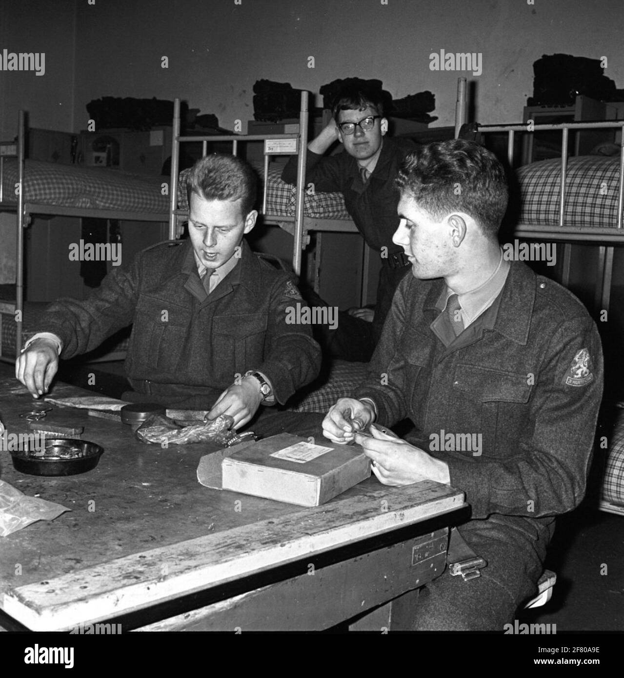 A new class of conscript soldiers commits maintenance of their ...