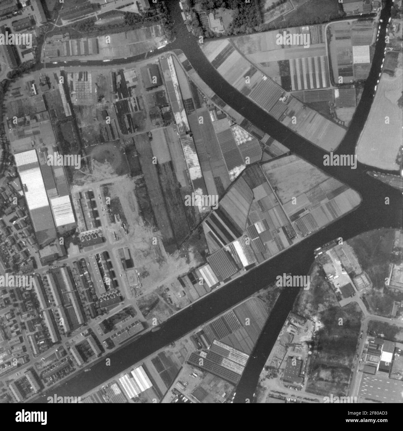 City aerial survey Black and White Stock Photos & Images - Alamy