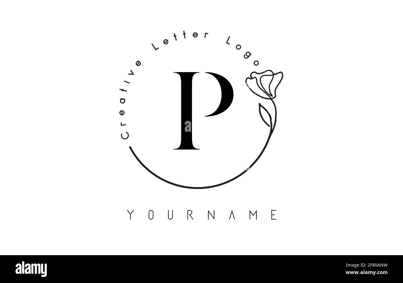 Letter P Stylish Logo