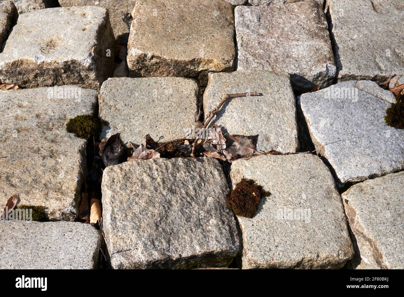 Pile of paving stones during road construction Stock Photo - Alamy
