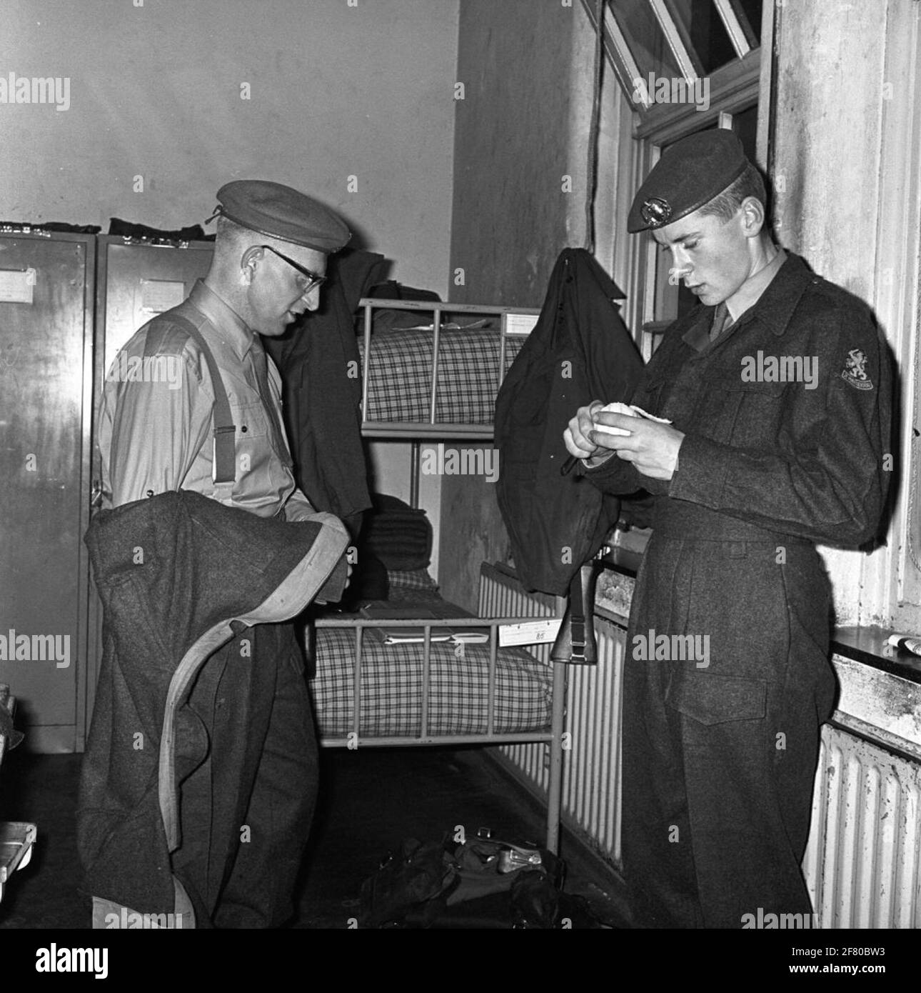 A new class of conscript soldiers on the tapijn Kazerne in Maastricht ...