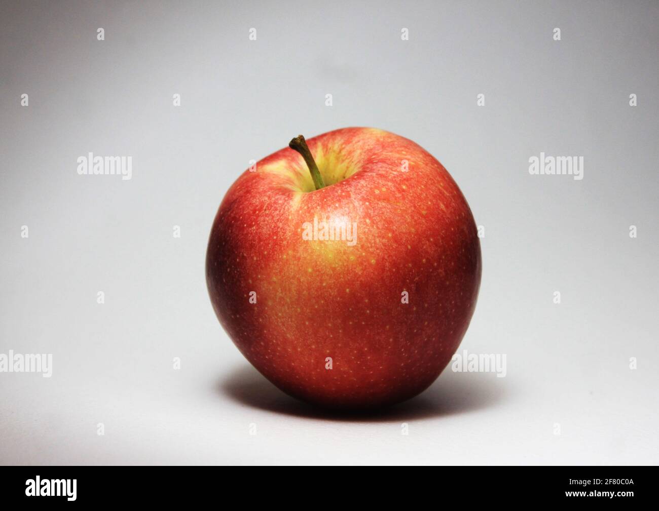 Fresh apple on white background stock photo Stock Photo - Alamy