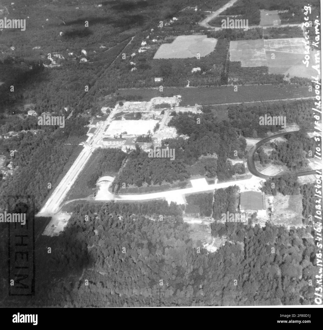 Aerial view of American camp Soesterberg Stock Photo - Alamy