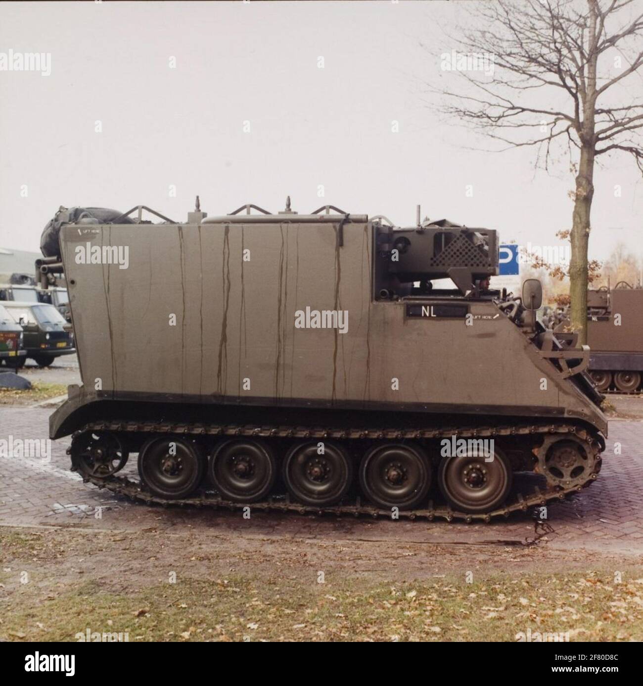 A crawler vehicle M-577A1 (Nickname: "Bakkerskar") for command and ...