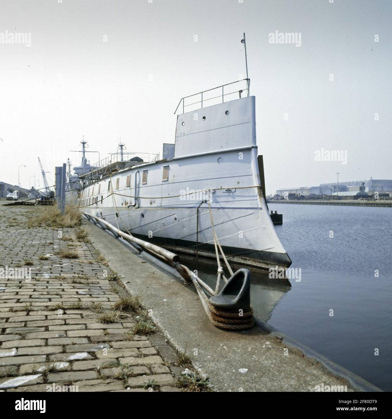 The armored ship Hr.Ms. Scorpio (1868-1903) Just before the restoration ...
