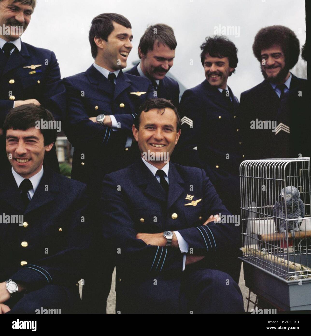 Major kite f.j.m. Bird pool, Commander 322 Squadron with the Squadron ...