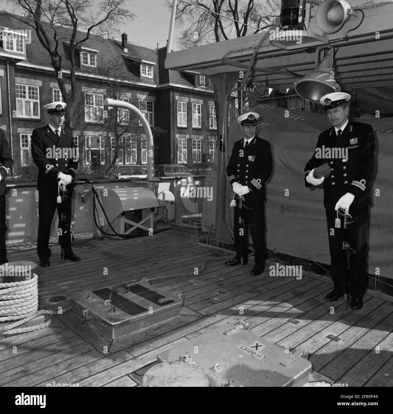 Issue of the coastal mine sweep Hr.Ms. Dokkum. (1955 - 1983) Lieutenant ...