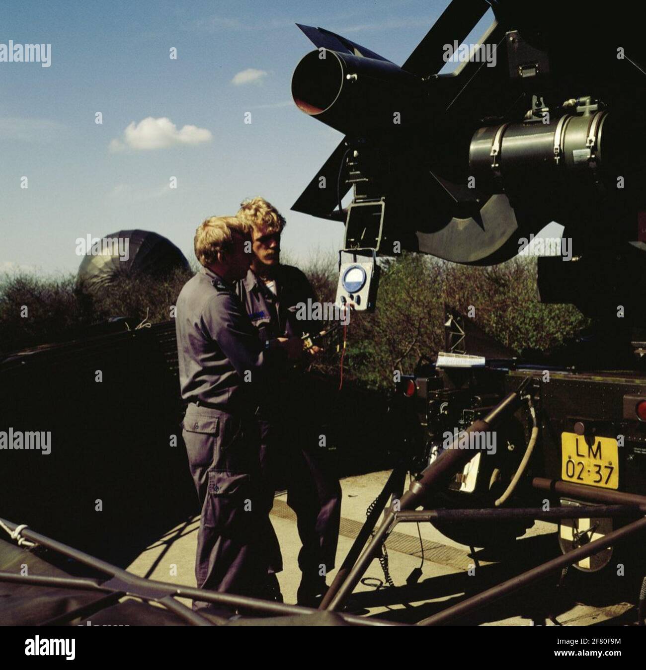 Hawk setup at the 3rd group of led weapons in Blomberg, West Germany ...