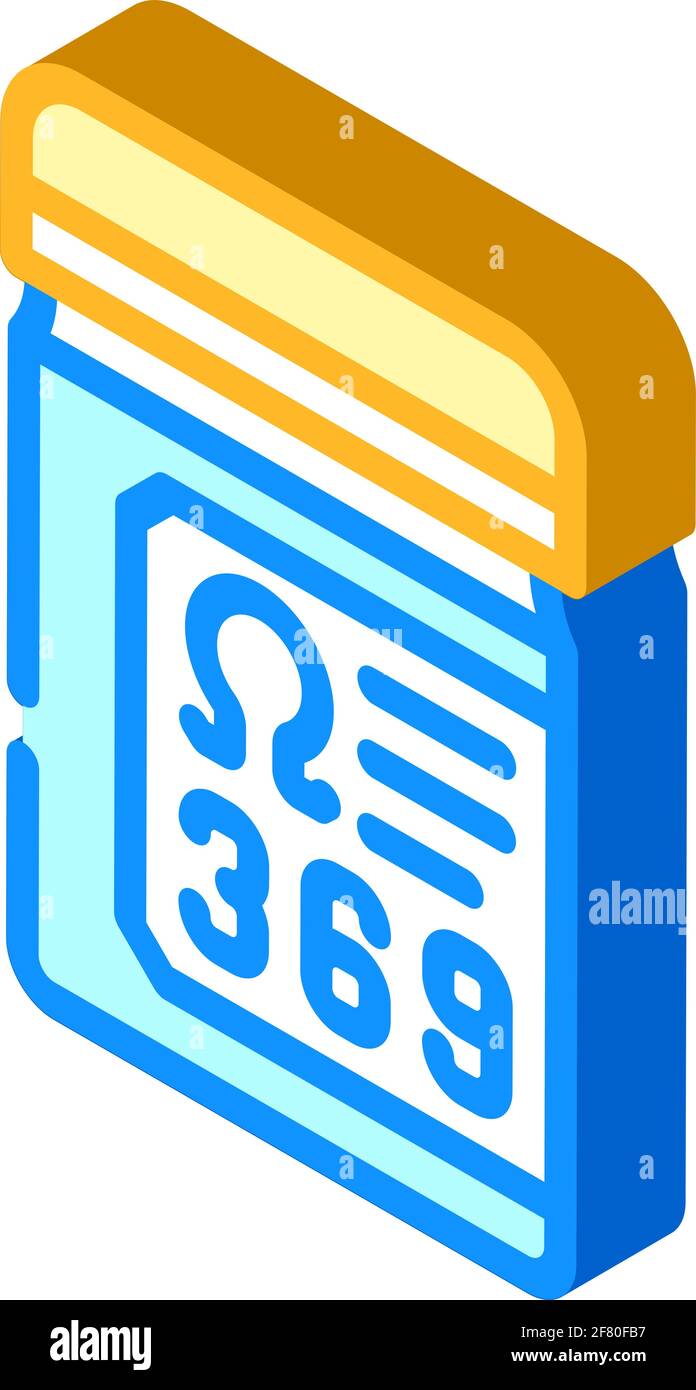 essential fatty acids, omega 369 isometric icon vector illustration ...