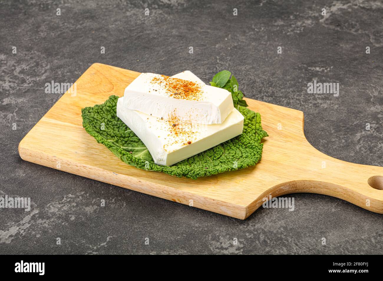 Greek Feta soft cheese for salad Stock Photo - Alamy