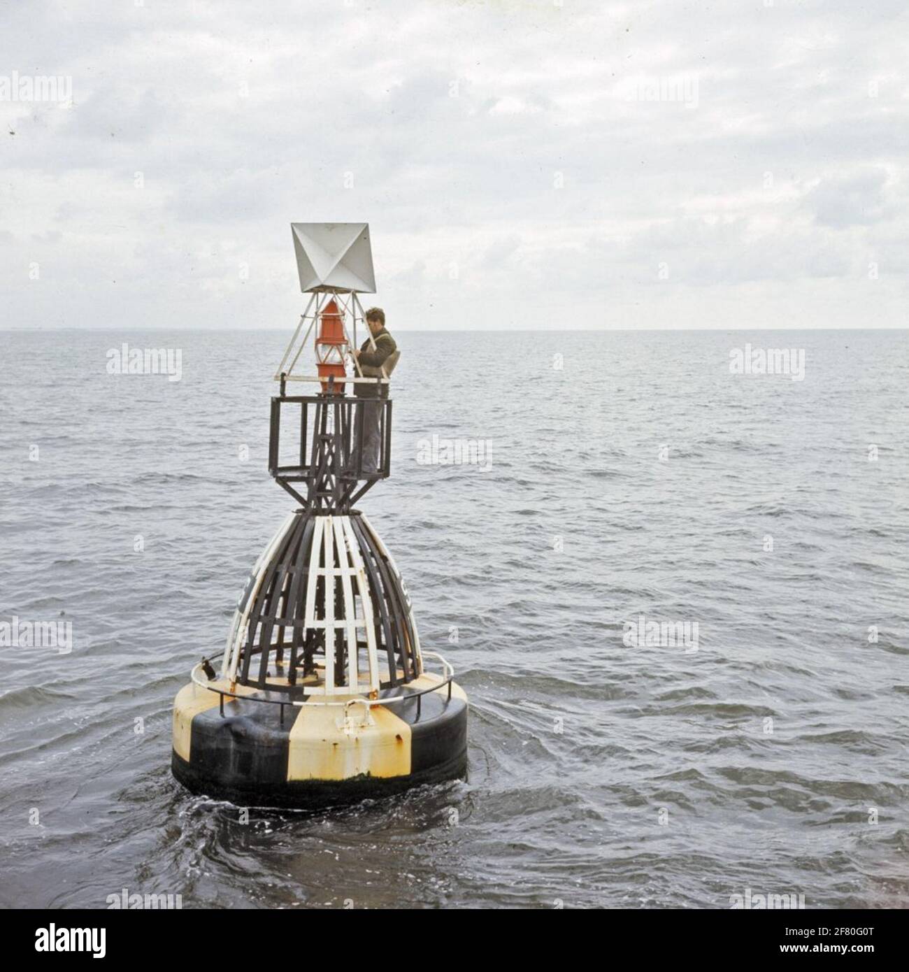 Safe water buoy from before the introduction of IALA (ca. 1972) during ...