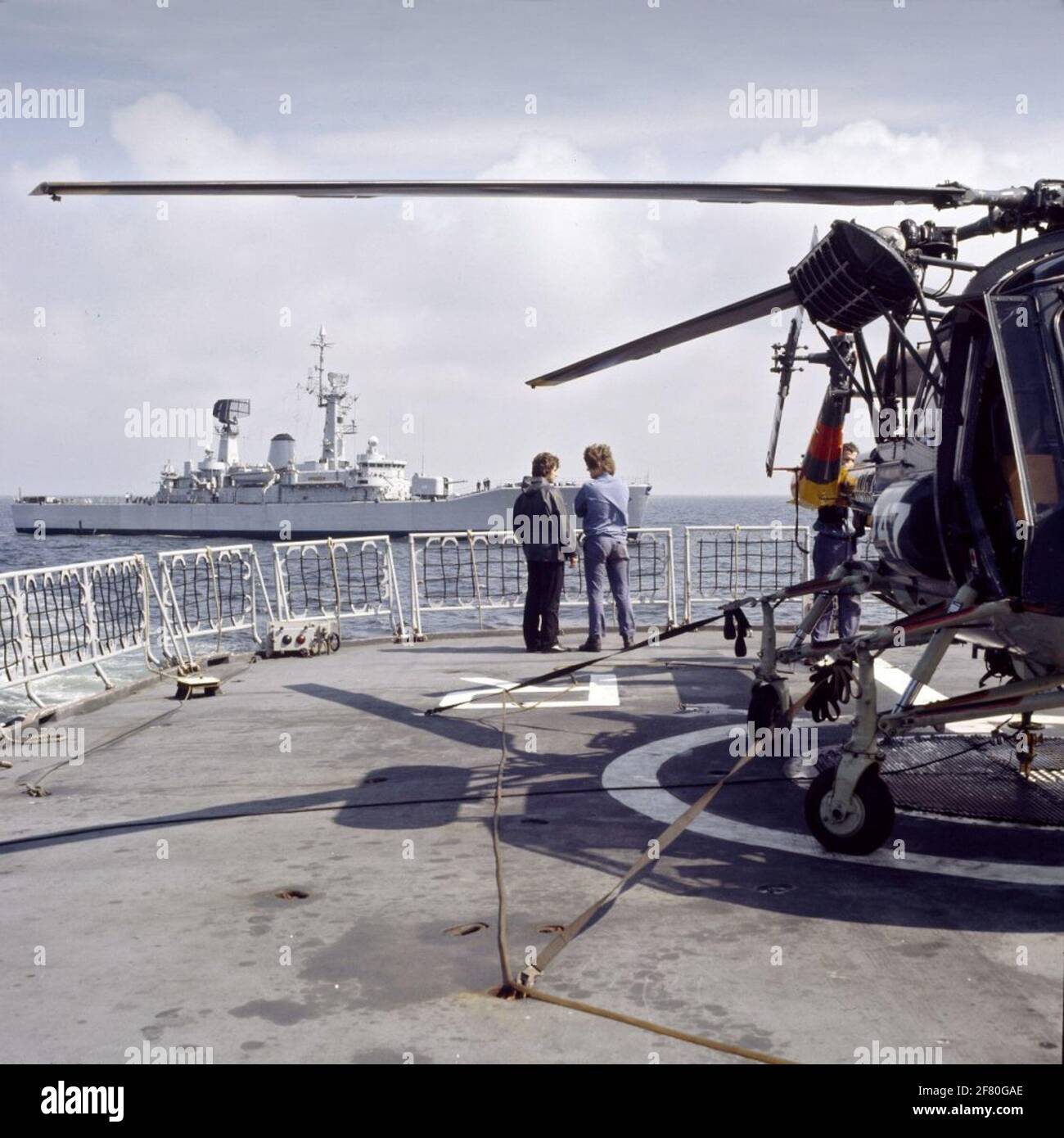 The Frigate Hr.Ms. Evertsen (1967-1989) in the background Stock Photo ...