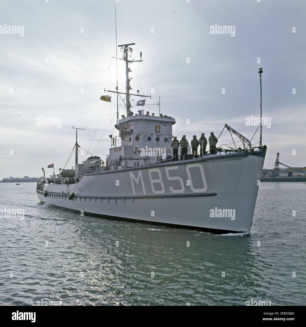 The mine sweep Hr.Ms. Borne (1953-1974 Stock Photo - Alamy