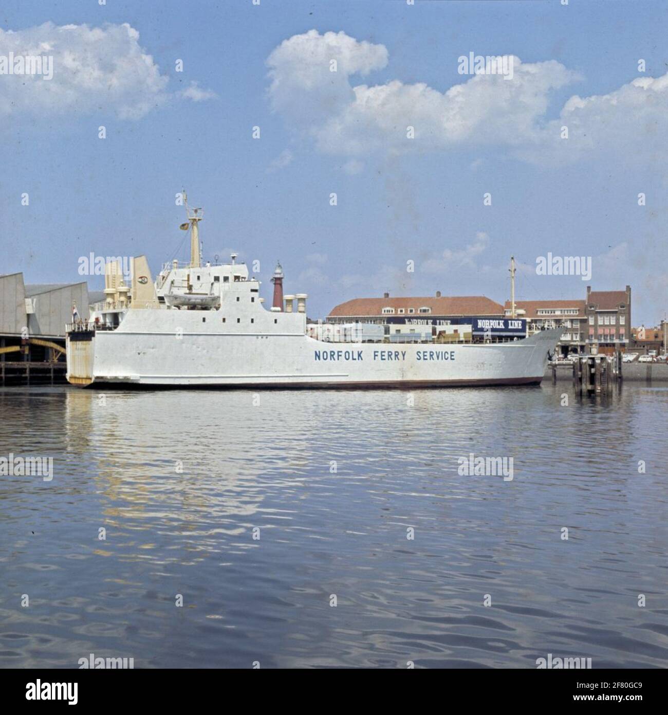 The Ro-Ro ship Duke of Holland (1969) from the Norfolk Ferry Service ...