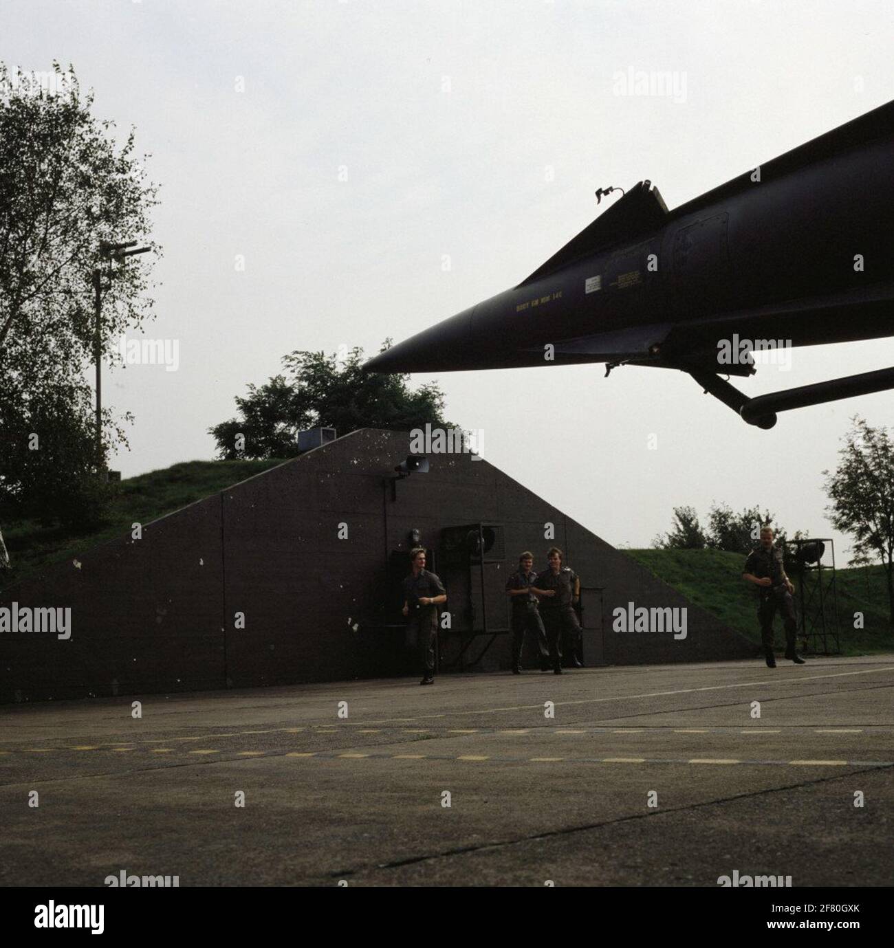 Nike rocket of the 12th group of led weapons Stock Photo - Alamy