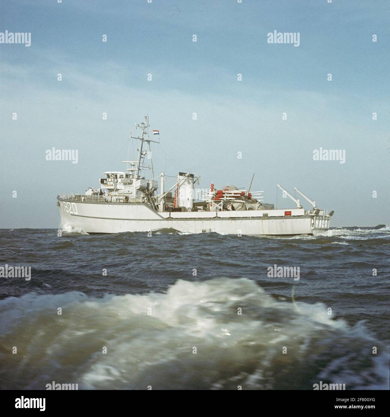 The coastal mine sweeper Hr.Ms. Woerden (EX-MSC 182, 1957-1990 ...