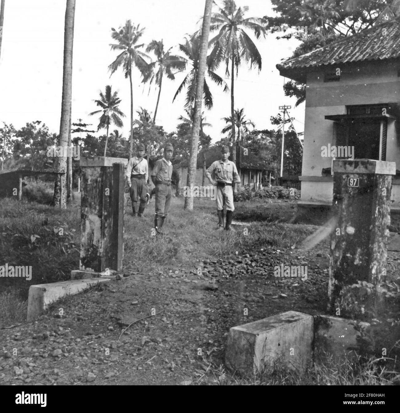 Japanese Buitenpost during the second battle for Semarang (Central Java ...