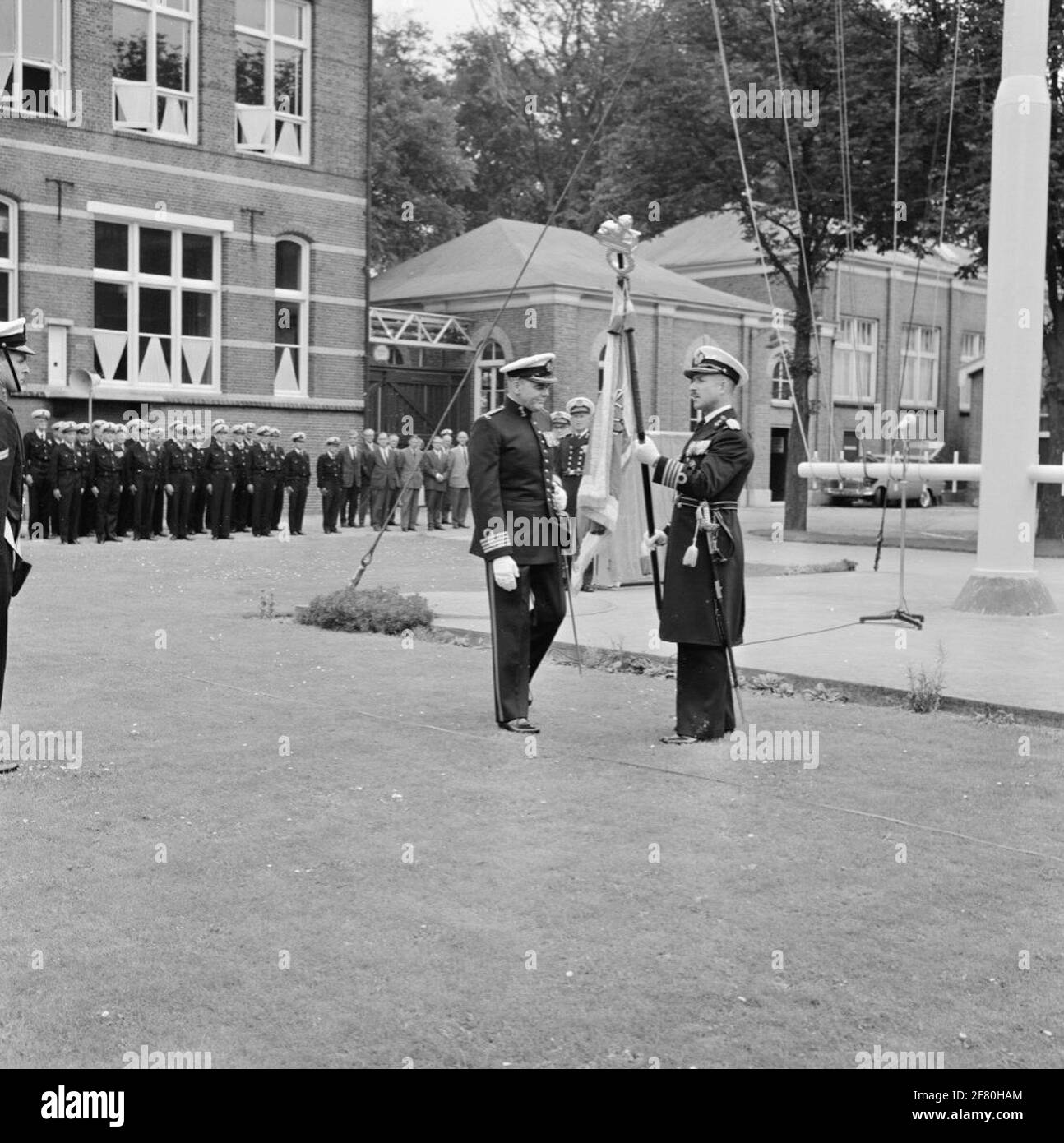 Change command ceremony new Black and White Stock Photos & Images - Alamy