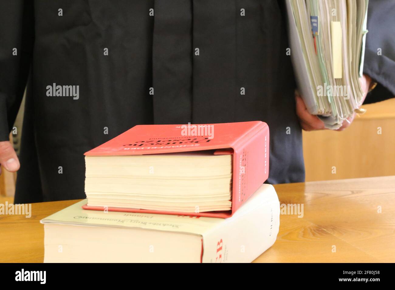 Symbol image of a court hearing in Germany with BGB (German Civil Code ...