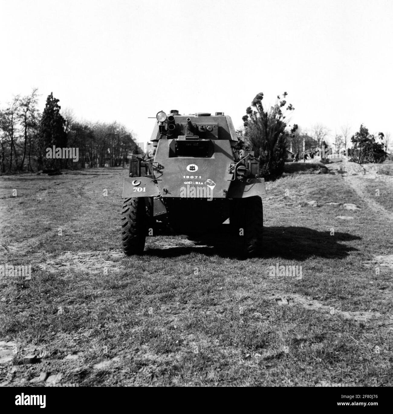 Tanks, carriers, armored vehicles (Sherman M4A1; RAM II; GMC Staghound ...