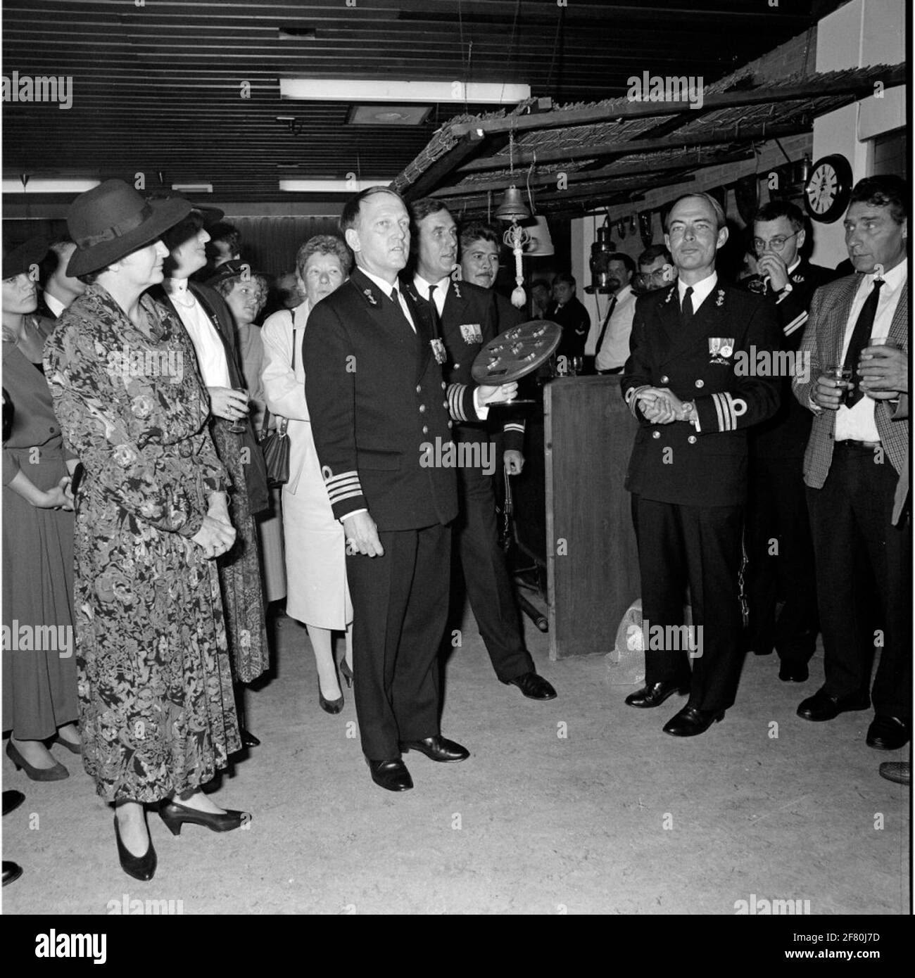 Farewell reception by Captain ter Zee (KTZ) B.G.A. Fanoy, ex-commander ...