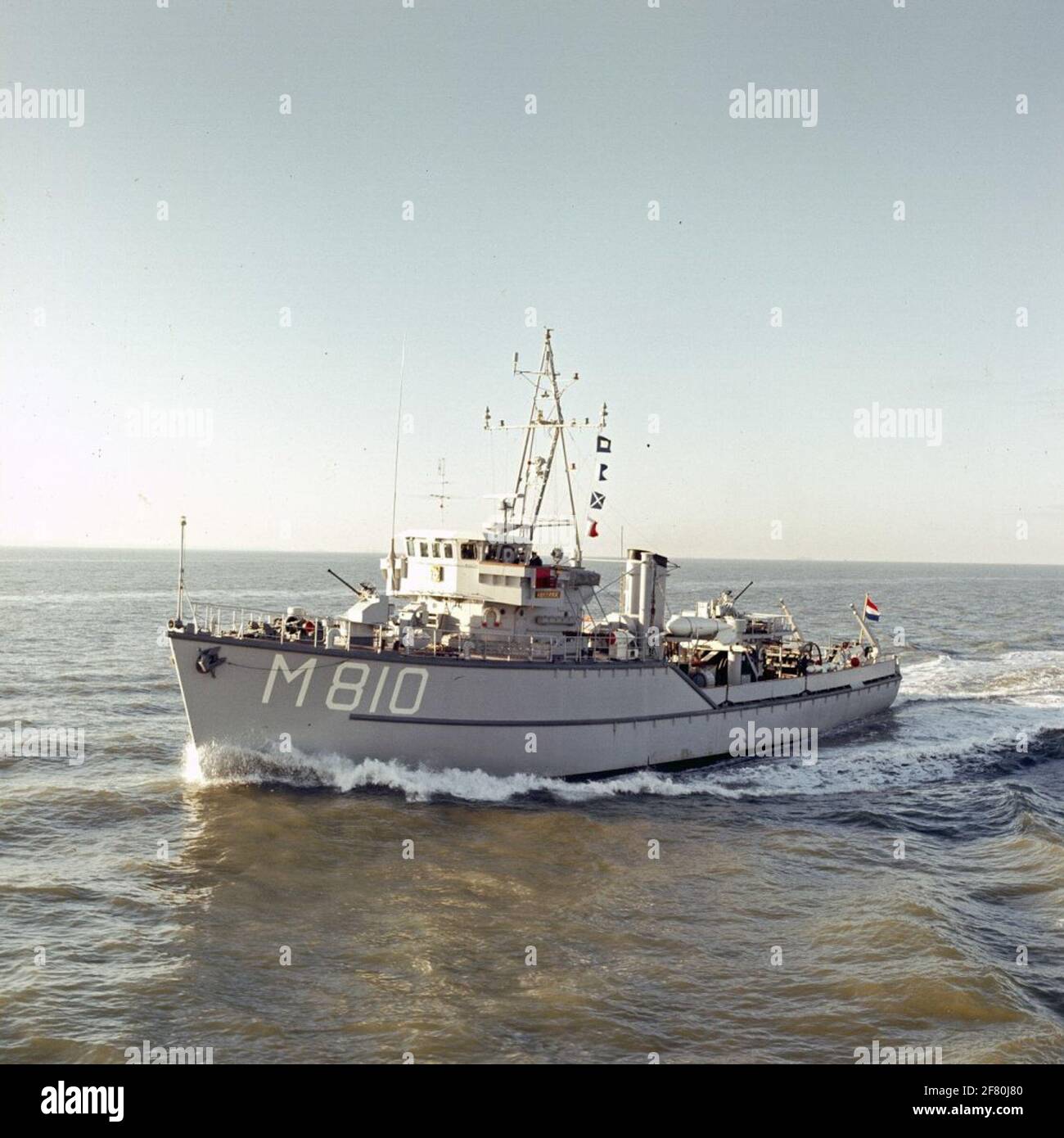 The coastal mine sweeper Hr.Ms. Abcoude (EX-MSc 176, 1956-1993 Stock ...