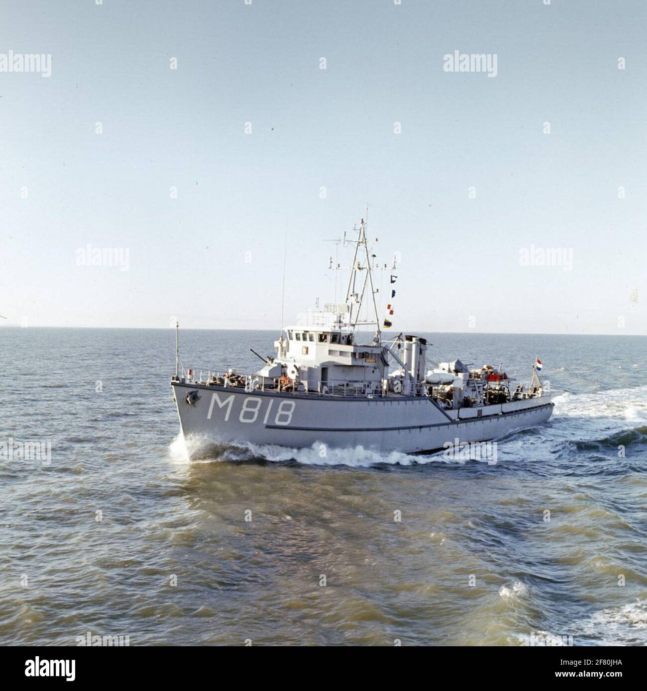 The mine hunter Hr.Ms. Drunen (EX-MSC 181, 1956-1984, employed as a ...